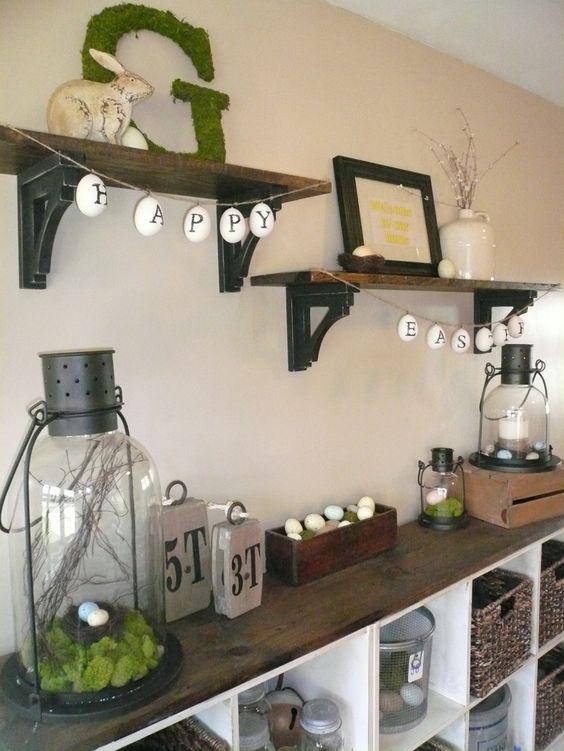 25 Cute Ways To Style Your Console For Easter - DigsDigs