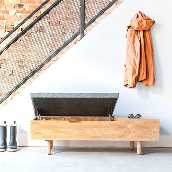 25 Practical Entryway Benches With Storage - DigsDigs
