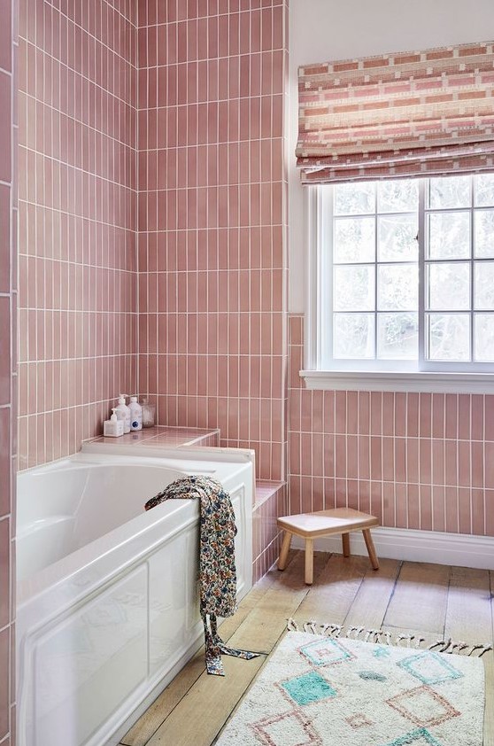 84 Lovely And Cute Pink Bathroom Decor Ideas - DigsDigs
