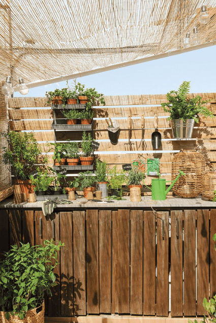 Summer-Ready Terrace With Much Greenery And Wicker - DigsDigs