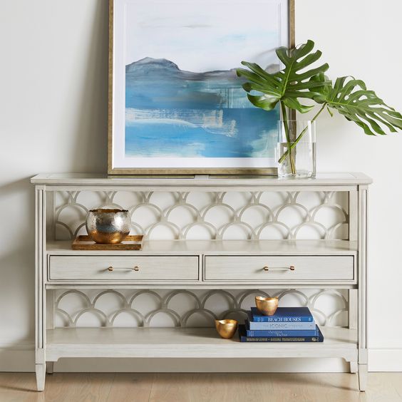 25 Ideas To Style A Beach Or Coastal Console - DigsDigs