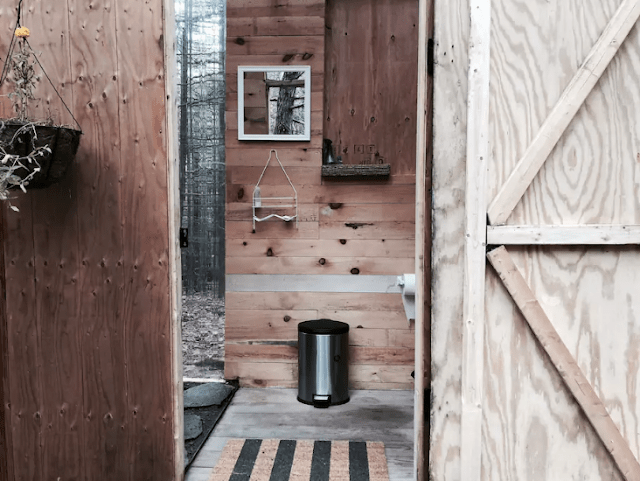 Rustic Forest Cabin Of A Shipping Container - DigsDigs
