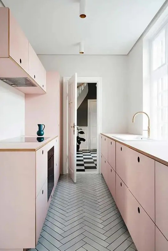 100 Pink Kitchens That Look Absolutely Gorgeous - DigsDigs
