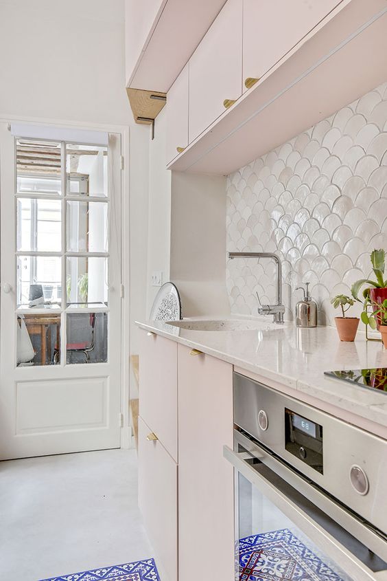 100 Pink Kitchens That Look Absolutely Gorgeous - DigsDigs