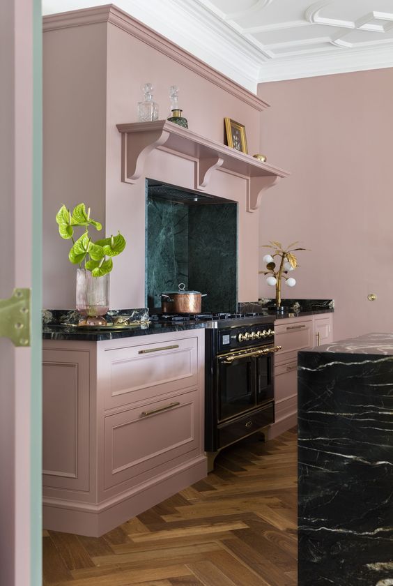 100 Pink Kitchens That Look Absolutely Gorgeous - DigsDigs