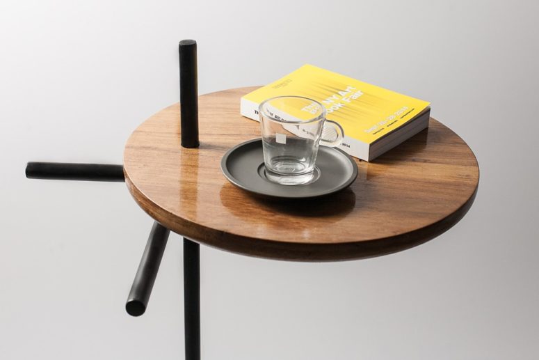 Ergonomic And Functional Axes Side Table - DigsDigs