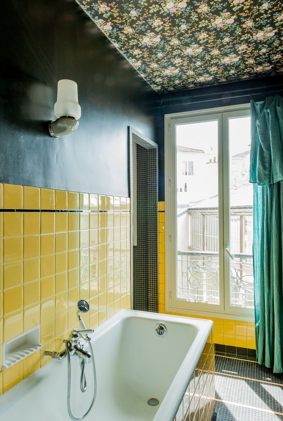 25 Bright And Cool Color Block Ideas For Bathrooms Digsdigs