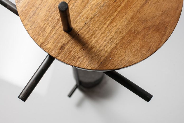 Ergonomic And Functional Axes Side Table - DigsDigs