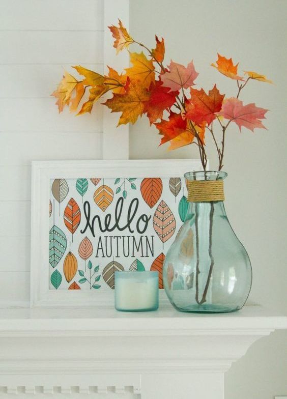 25 Ways To Use Fall Leaves For Home Decor - DigsDigs
