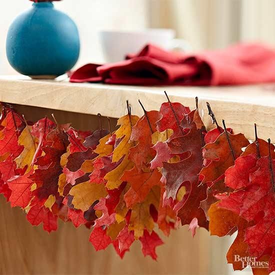 25 Ways To Use Fall Leaves For Home Decor - DigsDigs
