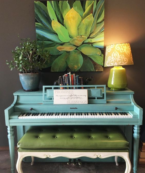 25 Cool Ways To Style A Piano For Your Space - DigsDigs