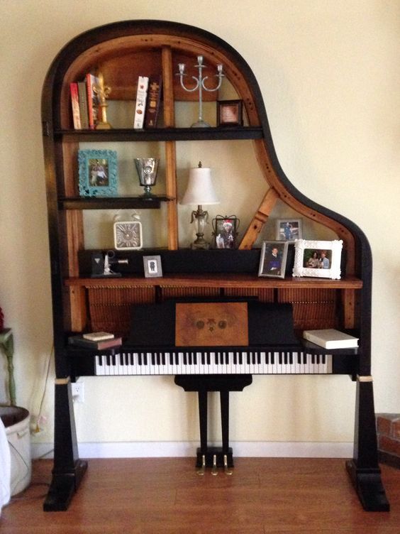 25 Cool Ways To Style A Piano For Your Space - DigsDigs