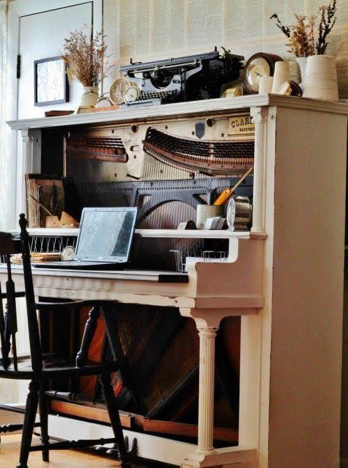 25 Cool Ways To Style A Piano For Your Space - DigsDigs