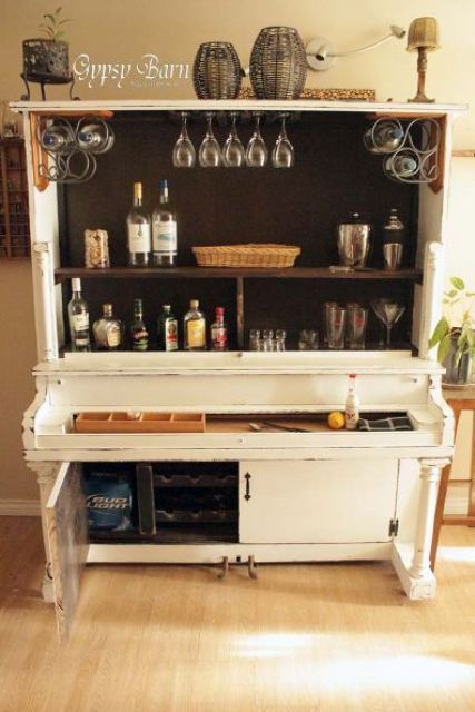 25 Cool Ways To Style A Piano For Your Space - DigsDigs