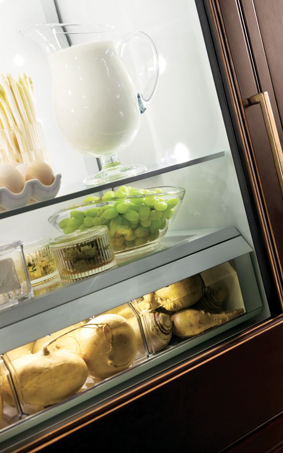 20 Glass Door Fridges With Pros And Cons - DigsDigs