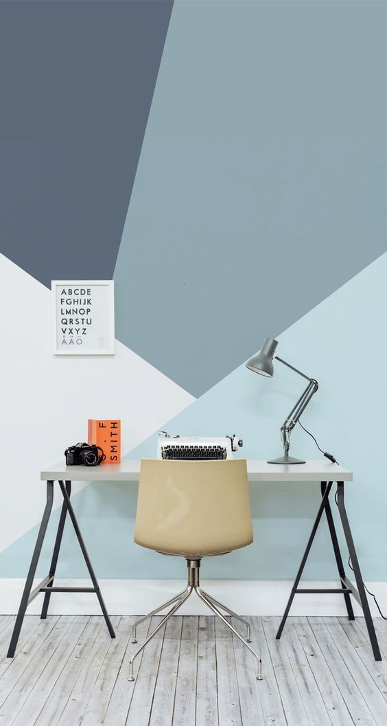25 Color Block Decor Ideas For Home Offices - DigsDigs