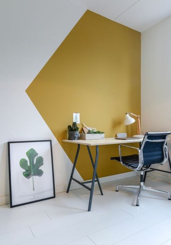25 Color Block Decor Ideas For Home Offices - DigsDigs