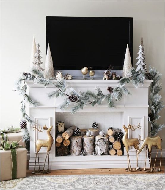 25 Snowy Christmas Home Decor Ideas - DigsDigs