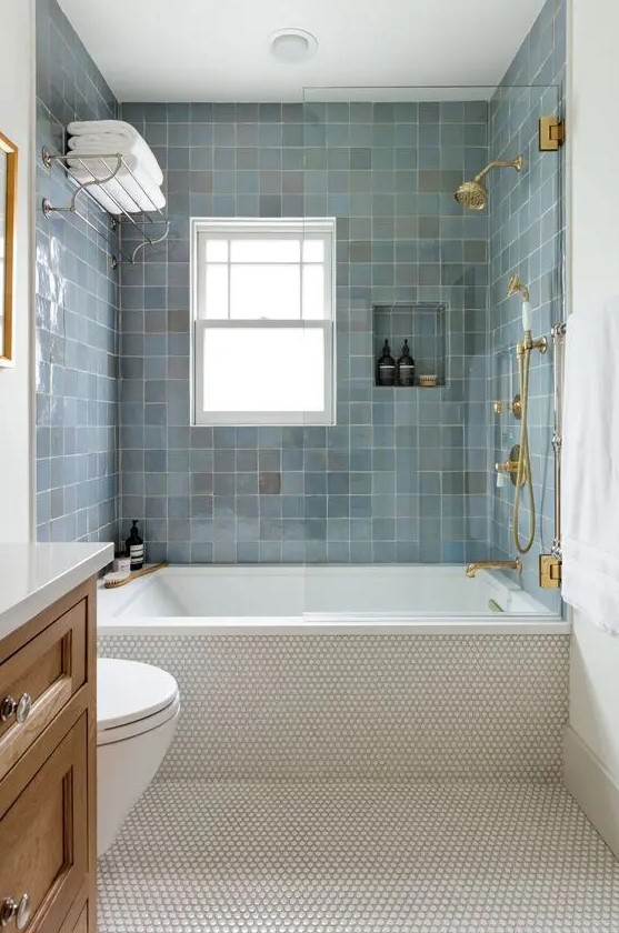 141 Mix And Match Tile Ideas In Bathrooms - DigsDigs