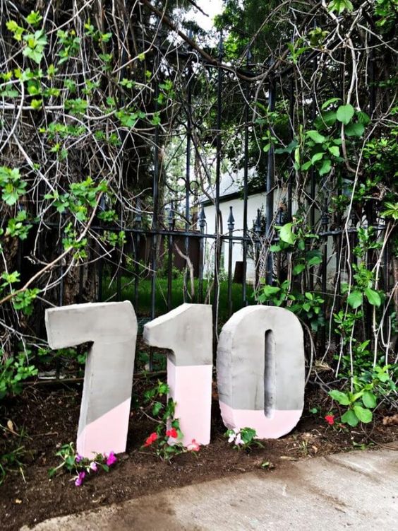 25 Unique And Whimsy House Numbers Ideas - DigsDigs