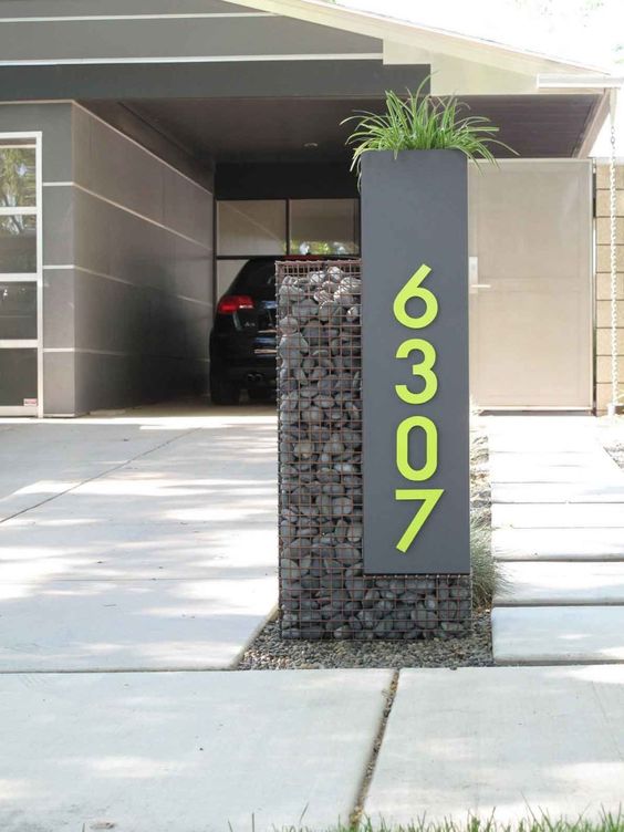 25 Modern House Number Designs You May Steal - DigsDigs