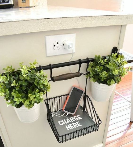 25 Functional Kitchen Charging Stations - DigsDigs