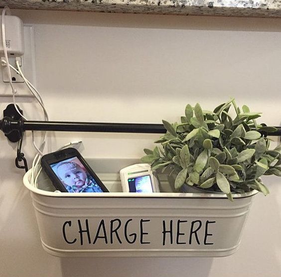 25 Functional Kitchen Charging Stations - DigsDigs