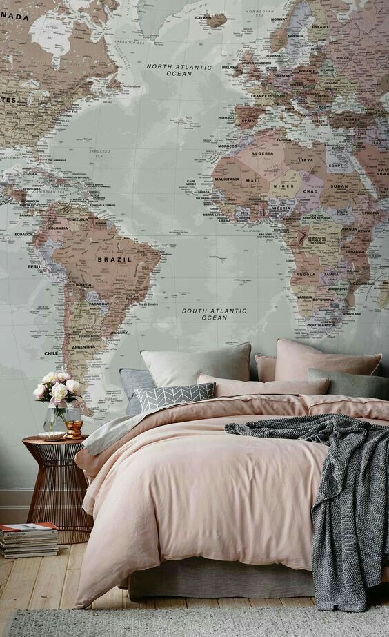 25 Ways To Incorporate Maps Into Home Decor - DigsDigs