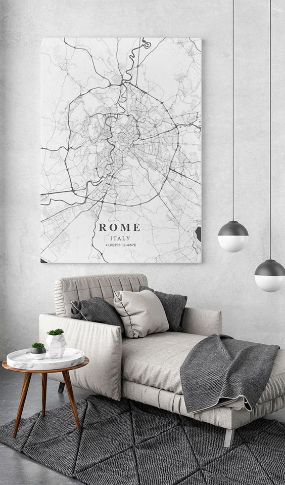 25 Ways To Incorporate Maps Into Home Decor - DigsDigs