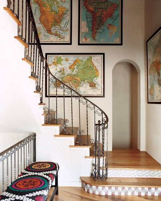 25 Ways To Incorporate Maps Into Home Decor - DigsDigs