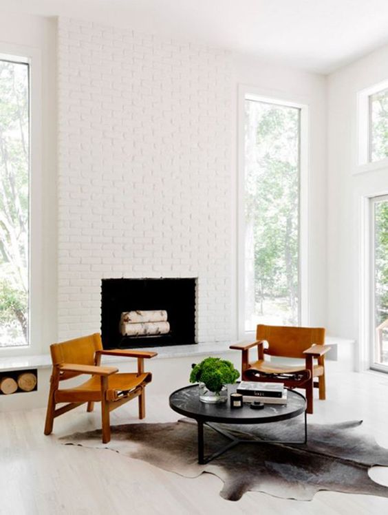 25 White Brick Walls And Ways To Use Them - DigsDigs