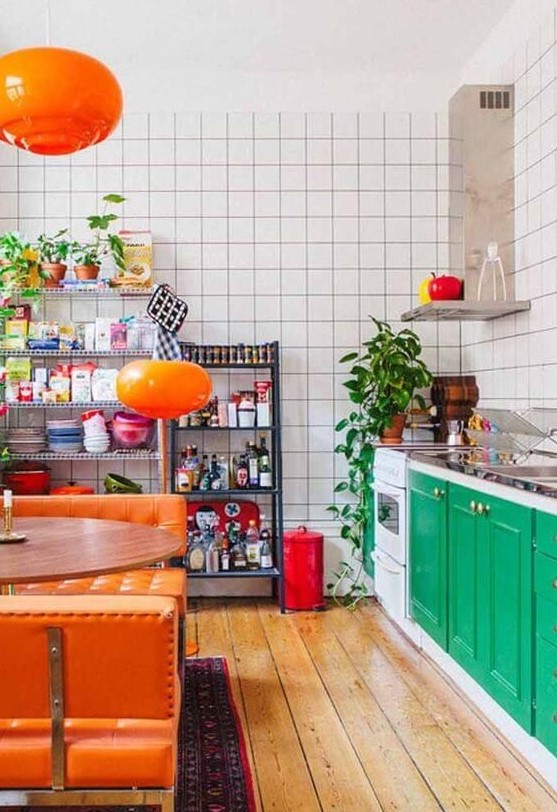 95 Lively Eclectic Kitchen Décor Ideas - DigsDigs