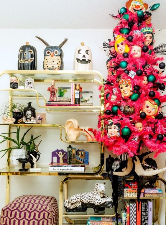25 Bold And Whimsy Halloween Tree Decor Ideas - DigsDigs