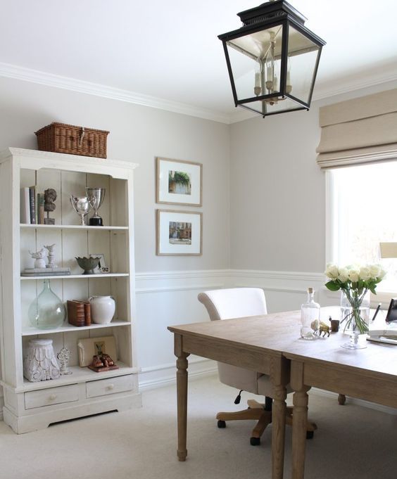30 Timeless Neutral Home Office Décor Ideas - DigsDigs