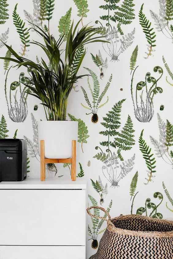 2020 Décor Trend: 25 Nature-Inspired Wallpaper Ideas - DigsDigs