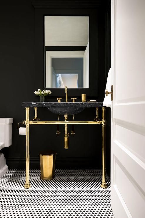 25 Black And Gold Bathroom Decor Ideas Digsdigs