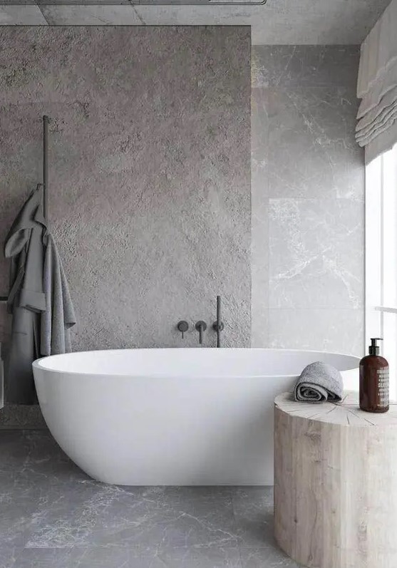 83 Trendy Grey Bathroom Designs - DigsDigs