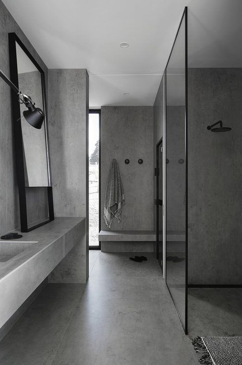83 Trendy Grey Bathroom Designs - DigsDigs
