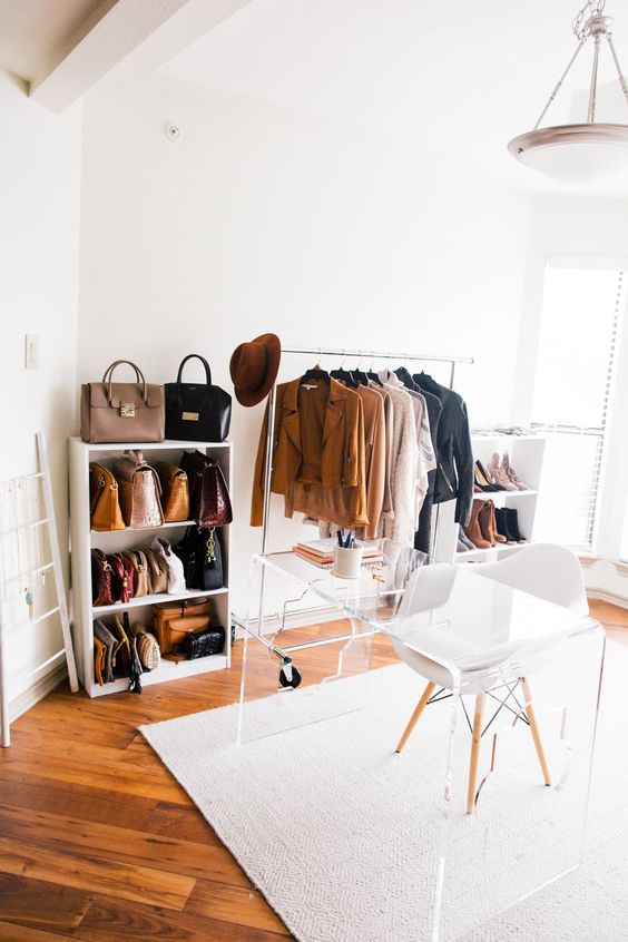 25 Stylish Cloffice Design Ideas That Inspire - DigsDigs