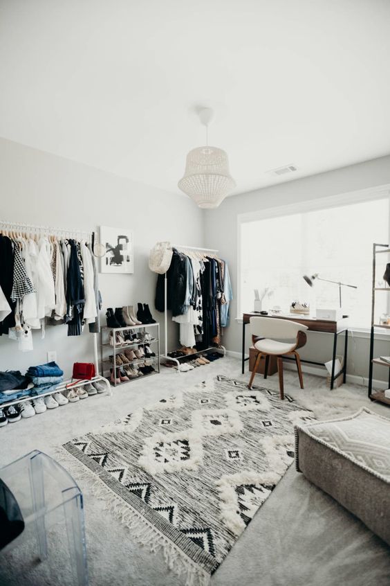 25 Stylish Cloffice Design Ideas That Inspire - DigsDigs