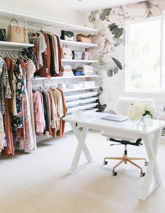 25 Stylish Cloffice Design Ideas That Inspire - DigsDigs