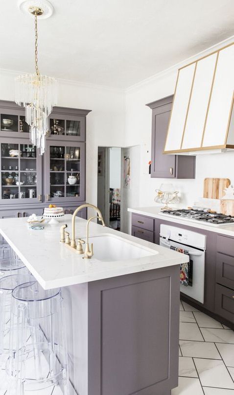 25 Stunning Purple Kitchen Decor Ideas - DigsDigs