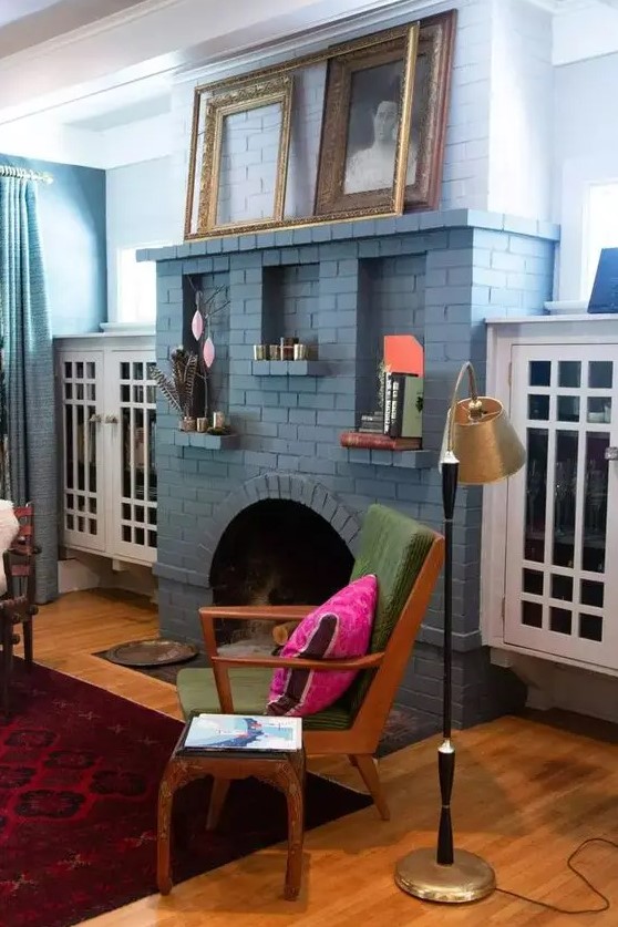 87 Jaw-Dropping Colorful Fireplace Designs - DigsDigs