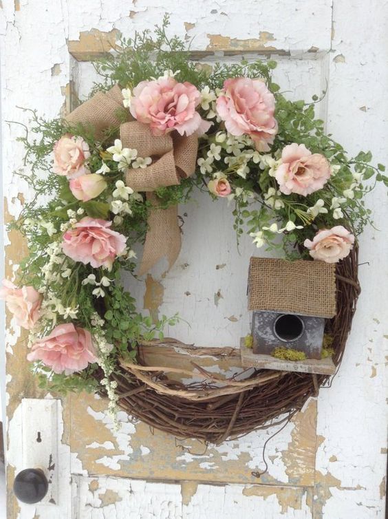 52 Gorgeous Spring Wreaths And Their Alternatives - DigsDigs