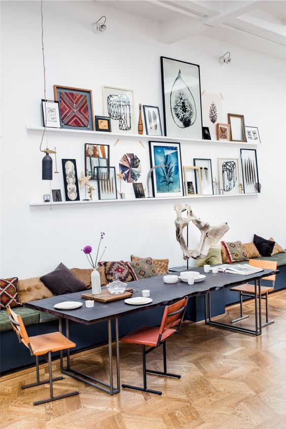 44 Inspiring Ledge Gallery Wall Ideas For Your Home - DigsDigs