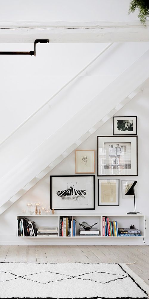 45 Stairway Gallery Walls That Excite And Inspire - DigsDigs