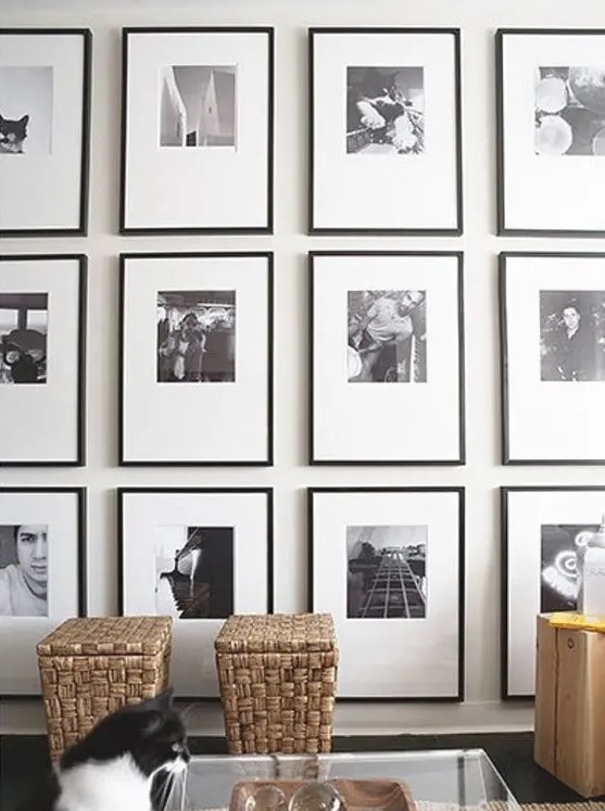 102 Cool Grid Gallery Walls That Catch An Eye - DigsDigs