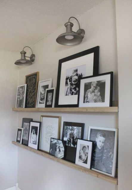 44 Inspiring Ledge Gallery Wall Ideas For Your Home - DigsDigs