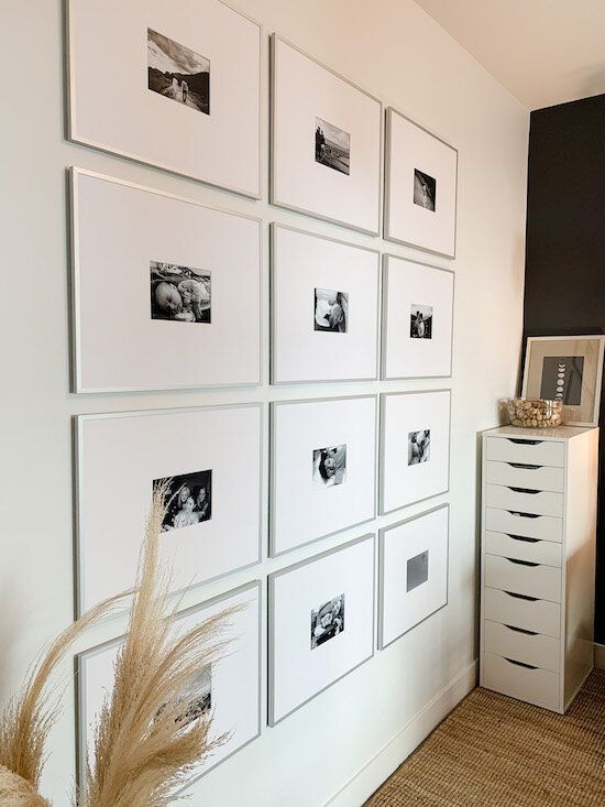 25 Cool Grid Gallery Walls That Catch An Eye - DigsDigs