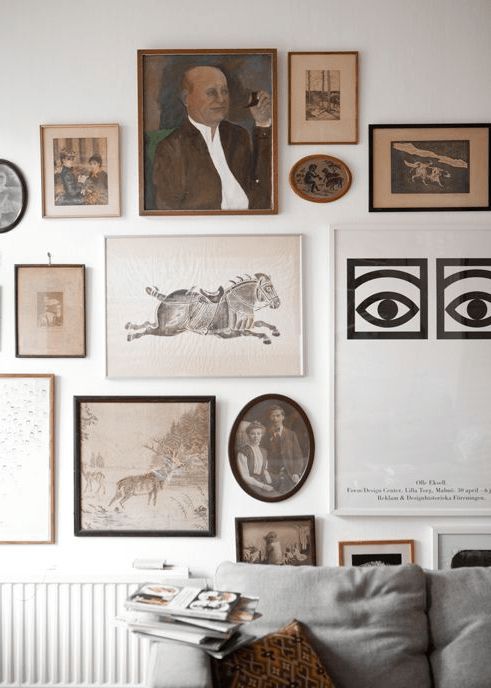 70 Free Form Gallery Wall Ideas That Inspire - DigsDigs